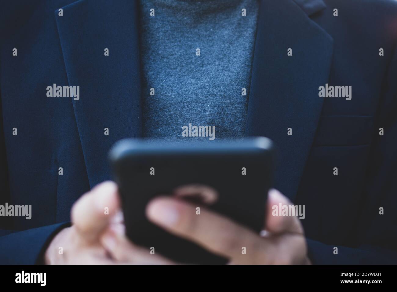 People Holding Mobile Smart Phone And Using Touch Screen on Mobile ...