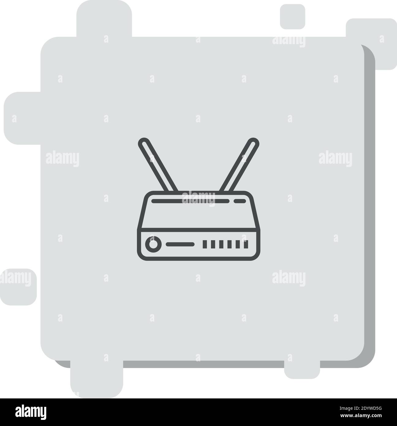 wifi router vector icon modern simple vector illustration Stock Vector ...