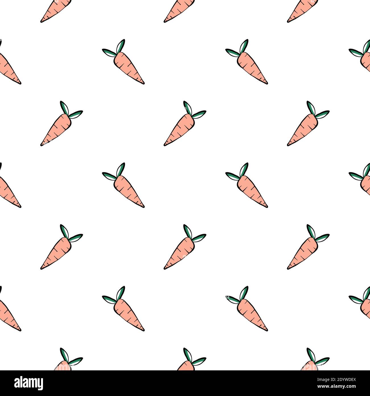 Small carrots,seamless pattern on white background Stock Vector Image ...