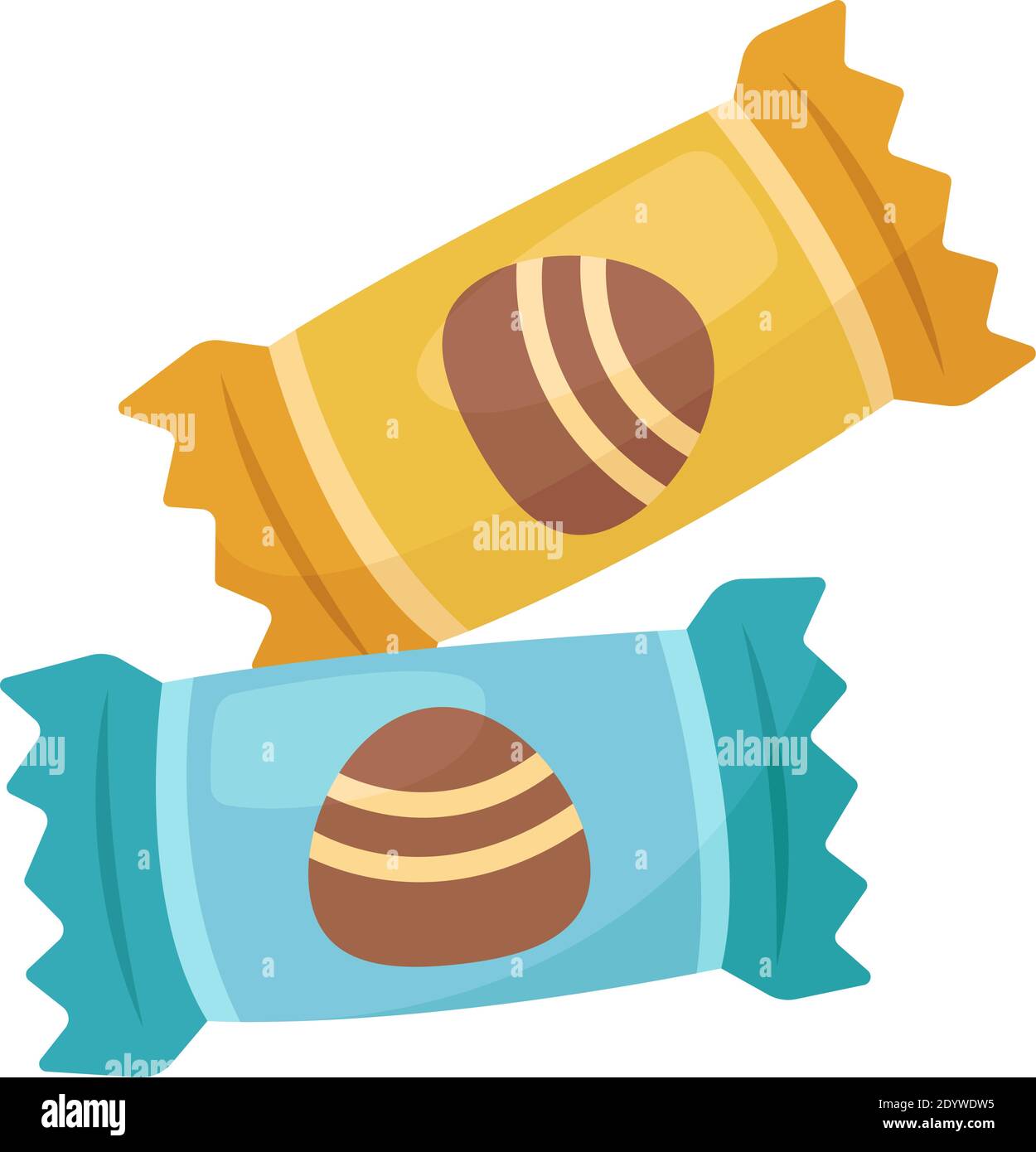 Sweet candy, illustration, vector on a white background Stock Vector ...