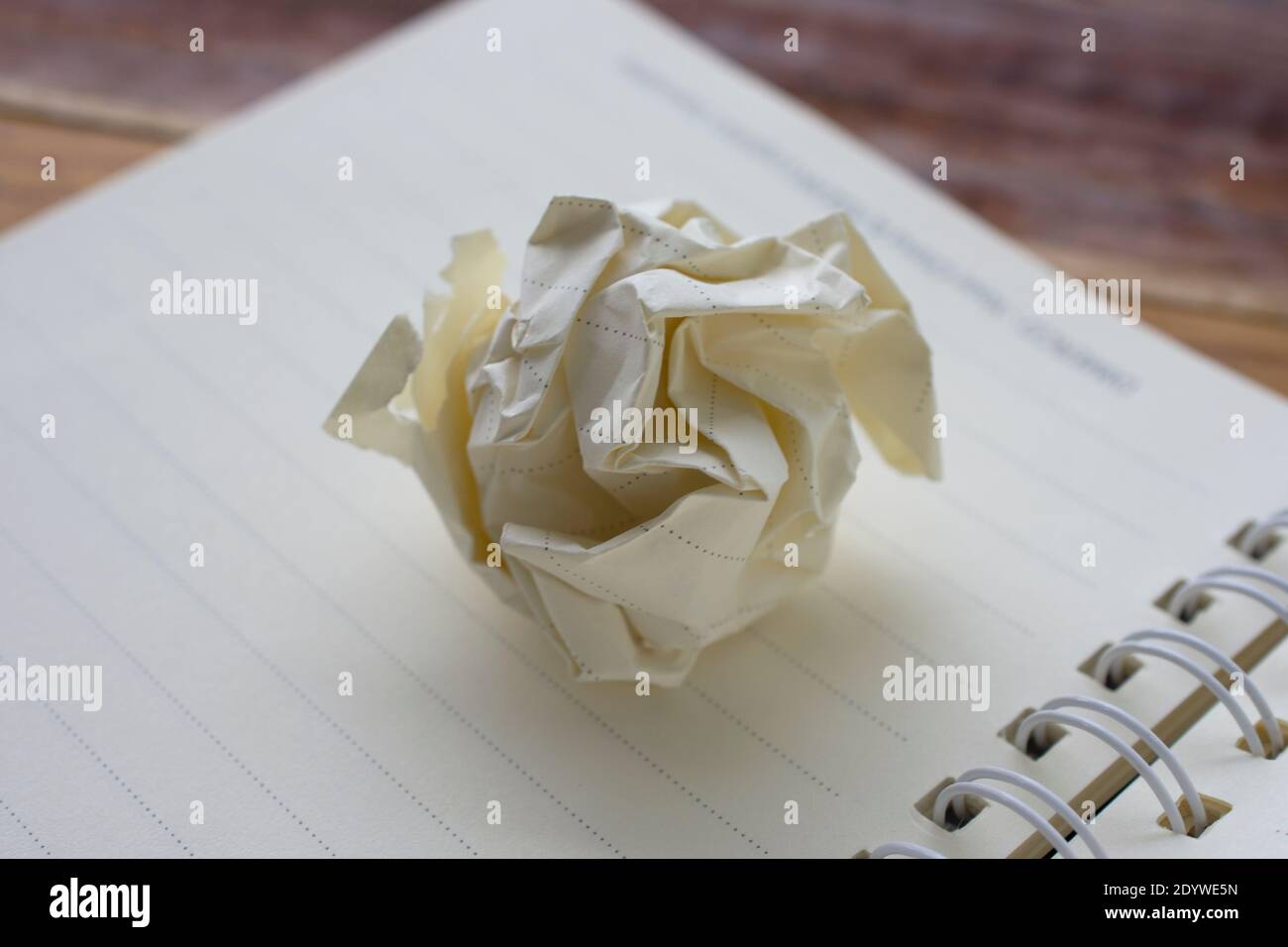 White paper on notebook idea concept design texture empty Stock Photo ...