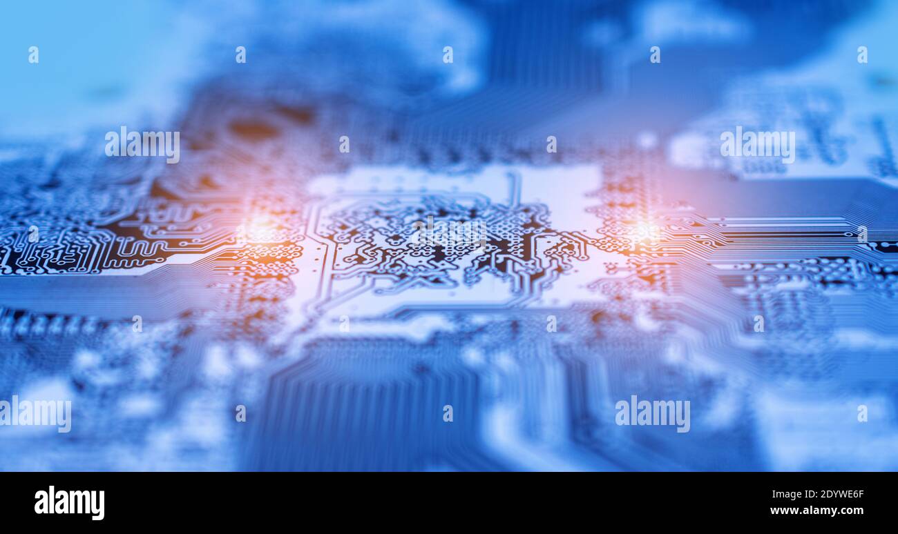 PCB Circuit board design technology background concept Stock Photo - Alamy