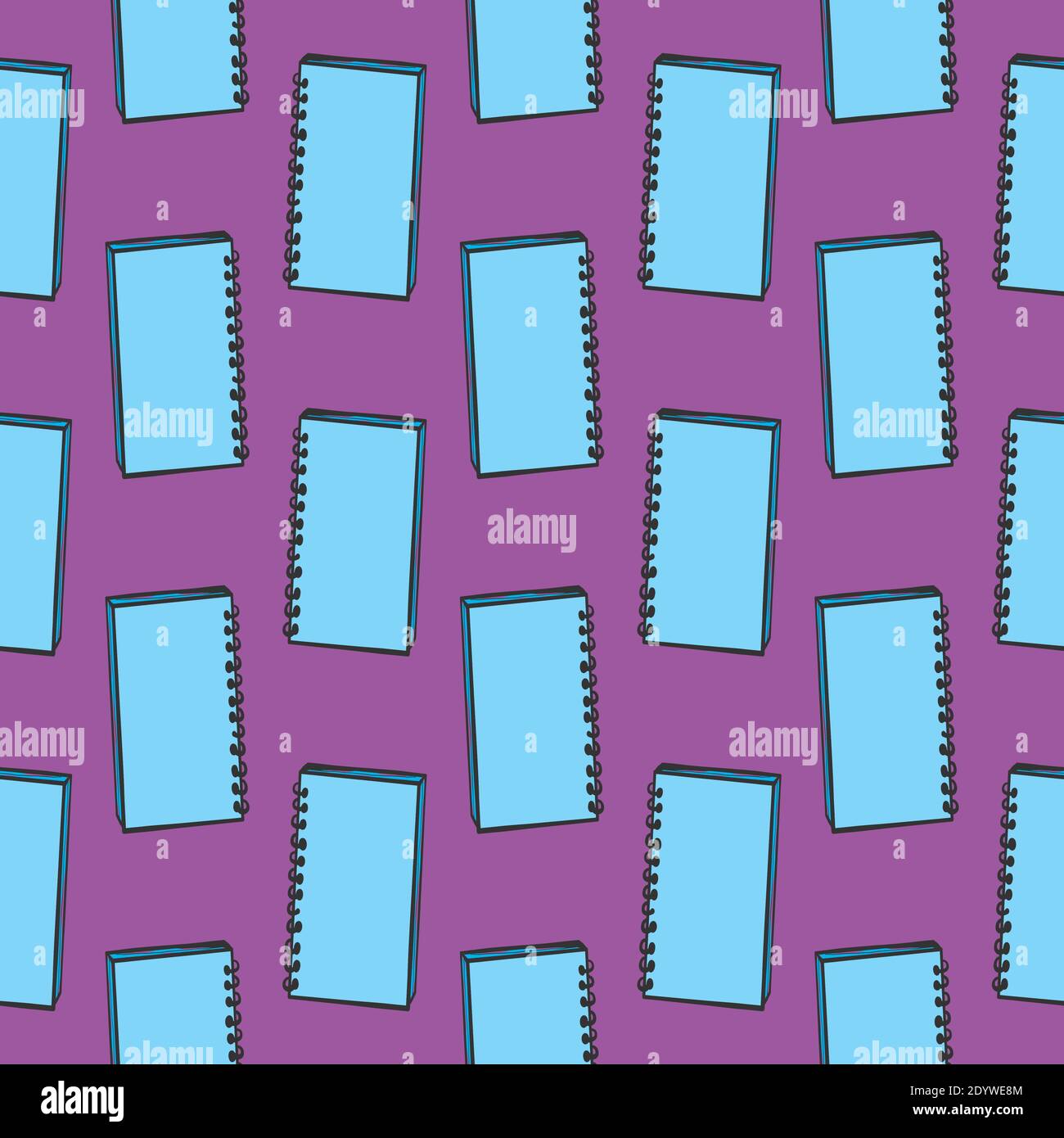 Small copybook,seamless pattern on purple background Stock Vector Image ...