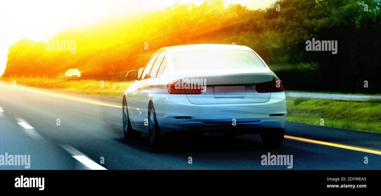 Mirror car moving on highway hi-res stock photography and images - Alamy