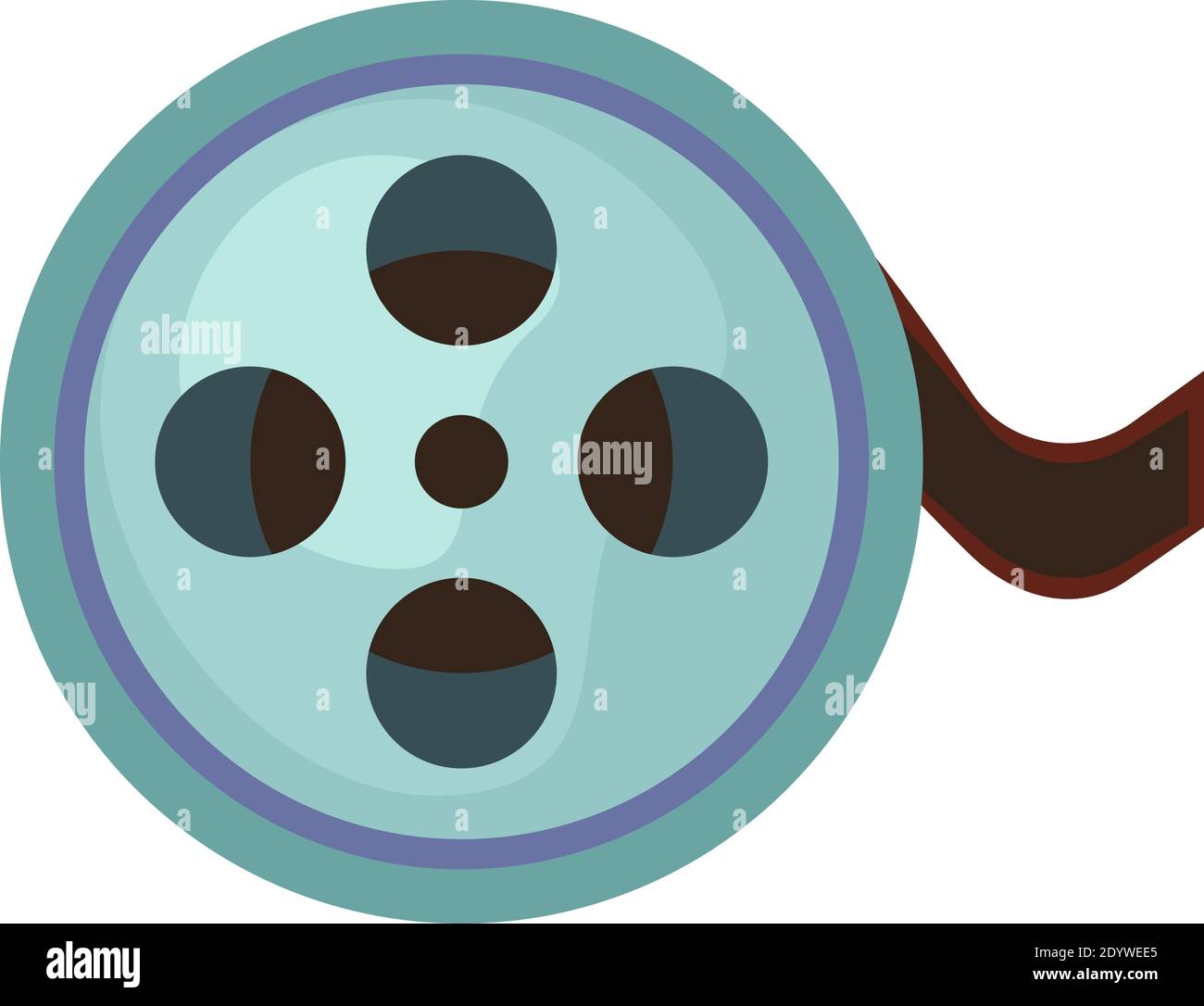 Old film, illustration, vector on a white background Stock Vector Image ...