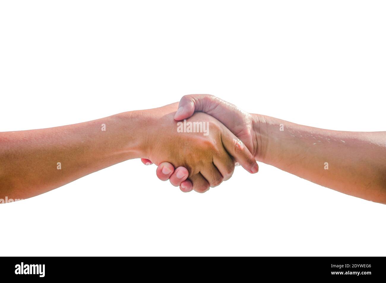 People shaking hands communicate the meaning of unity Business ...