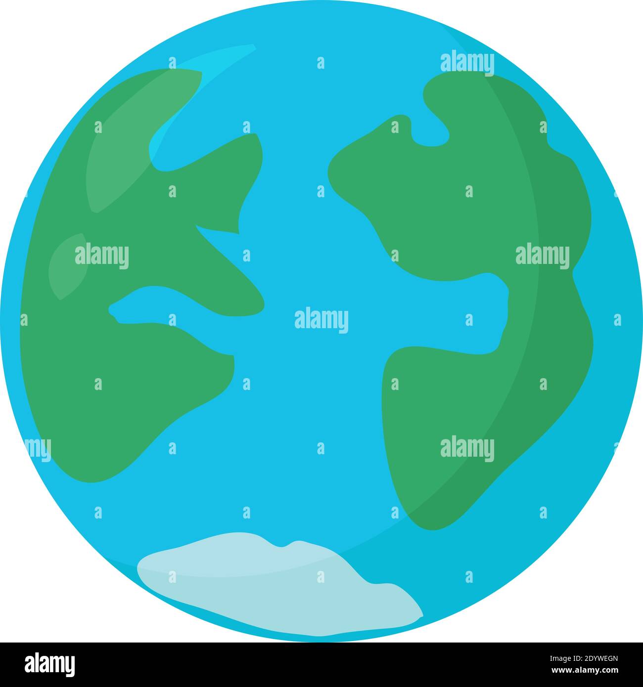 Planet earth, illustration, vector on a white background Stock Vector ...