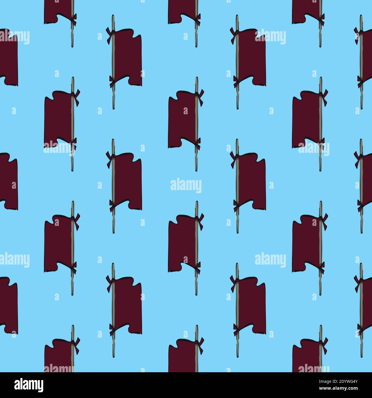 Small flags,seamless pattern on blue background Stock Vector Image ...