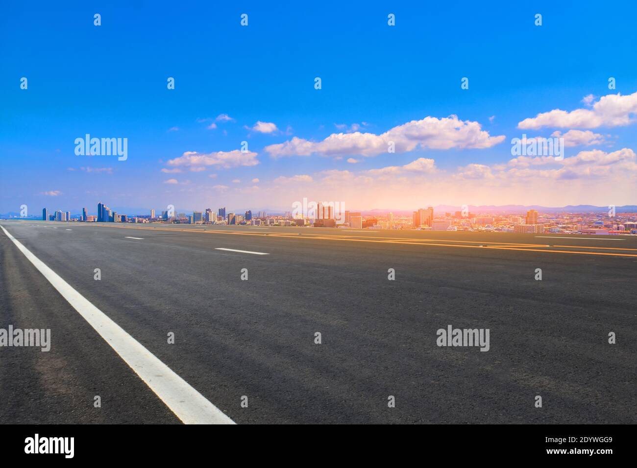 Road street design city blue sky background Stock Photo - Alamy