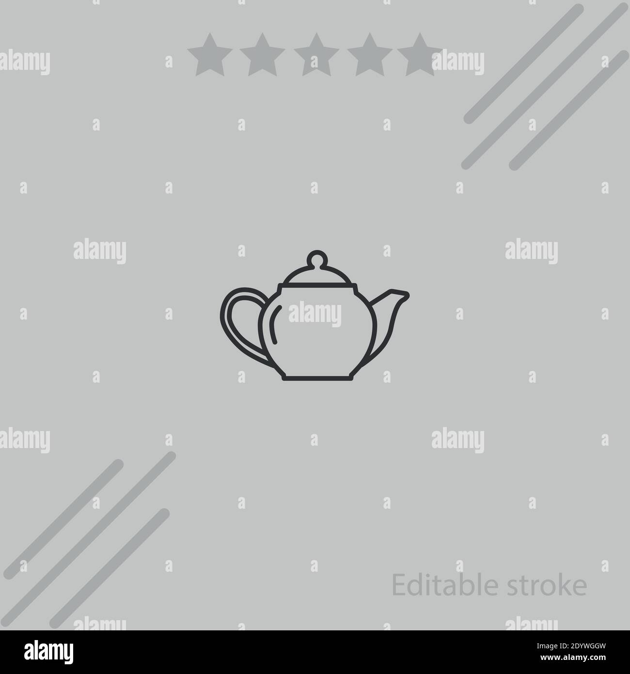teapot vector icon modern simple vector illustration Stock Vector Image ...