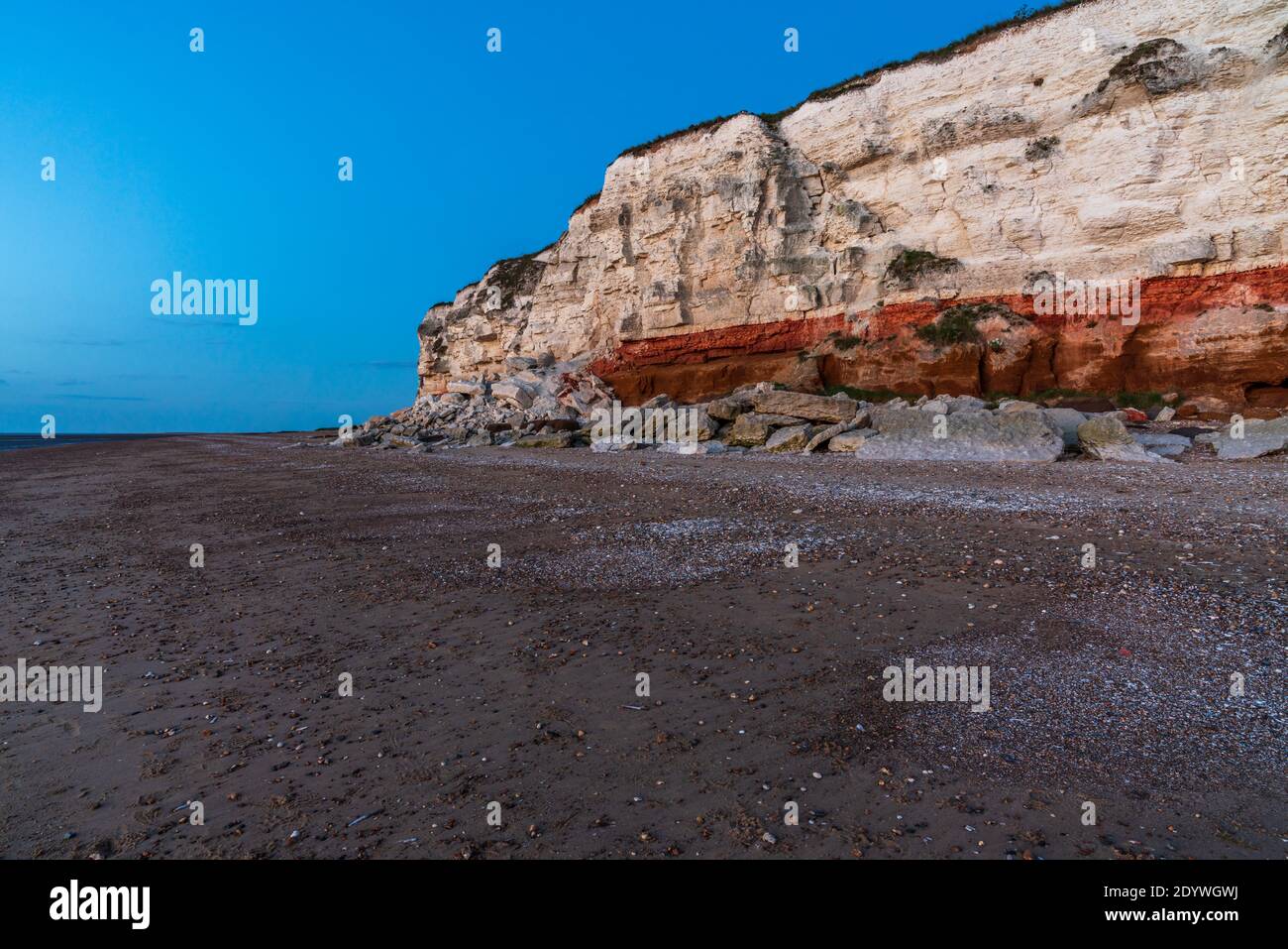 Evening light at the Hunstanton Cliffs in Norfolk, England, UK Stock ...