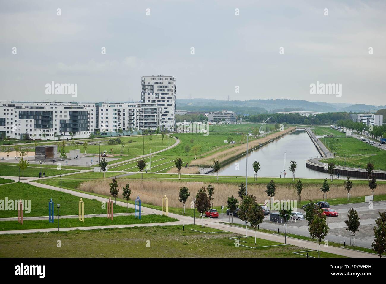 Boeblingen, Germany - July 2016 - Panoramic view of the city of ...
