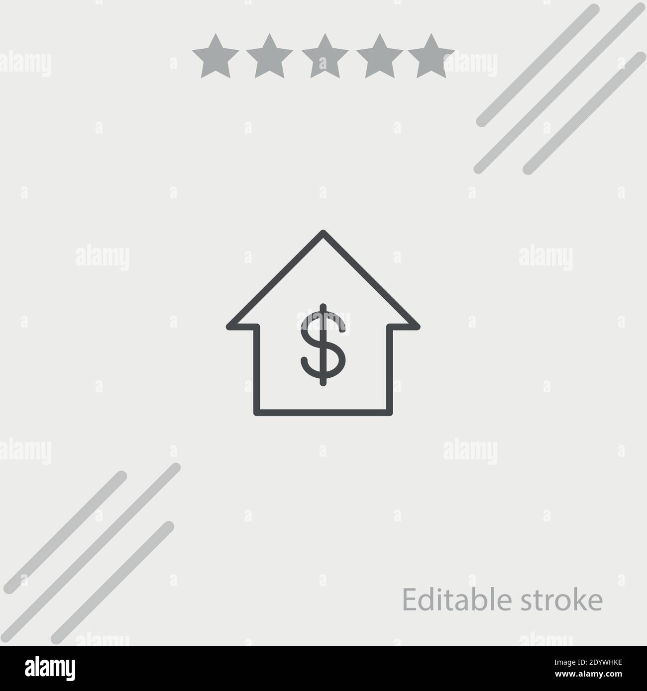 house price vector icon modern simple vector illustration Stock Vector ...