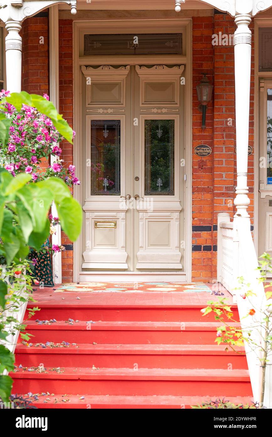 View at the old door in Toronto house Stock Photo - Alamy