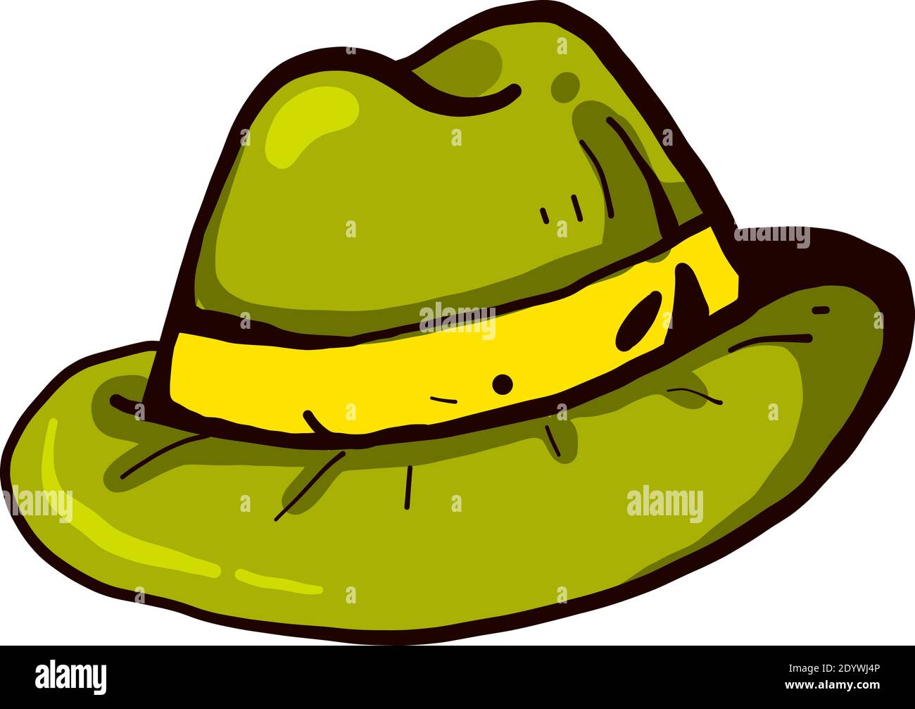 Green felt hat feather hi-res stock photography and images - Alamy