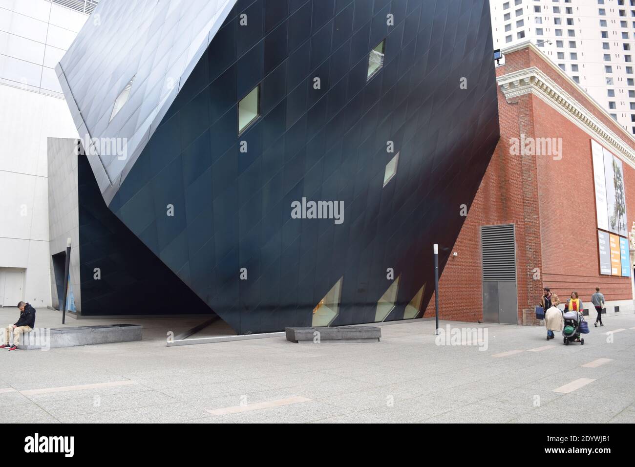 Contemporary Jewish Museum by Daniel Libeskind. Completed in 2008 Stock ...