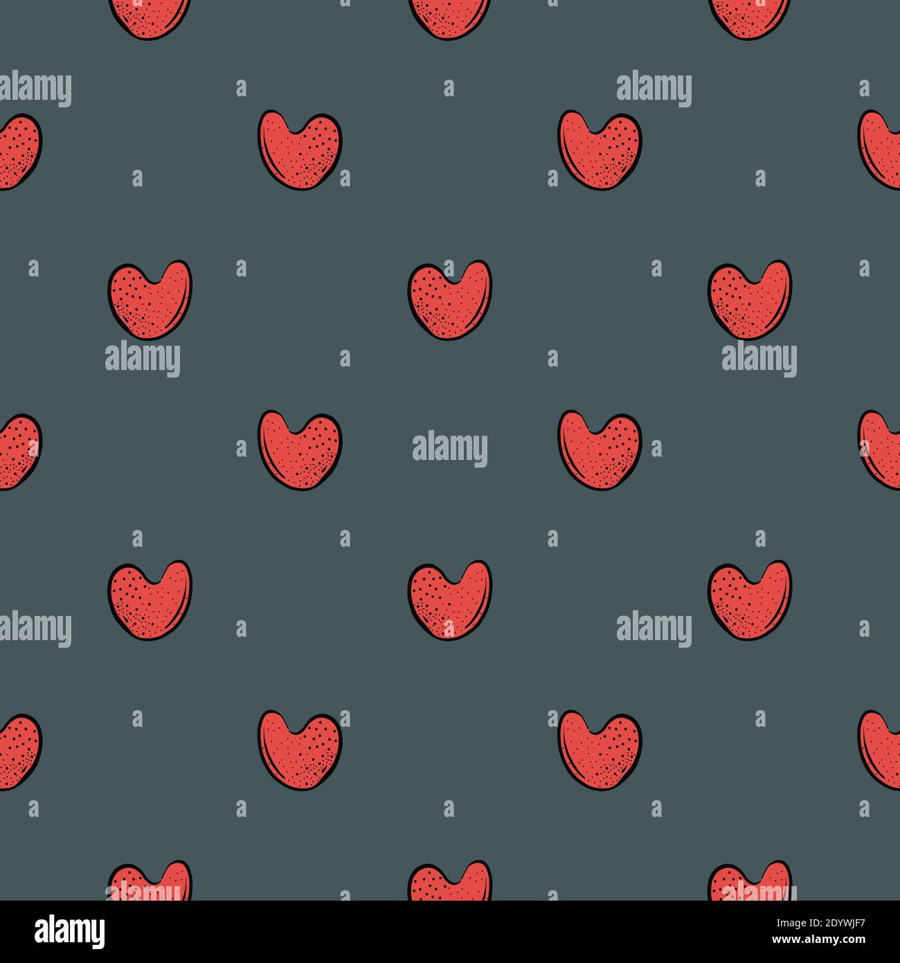 Seamless heart wallpaper background hi-res stock photography and images ...