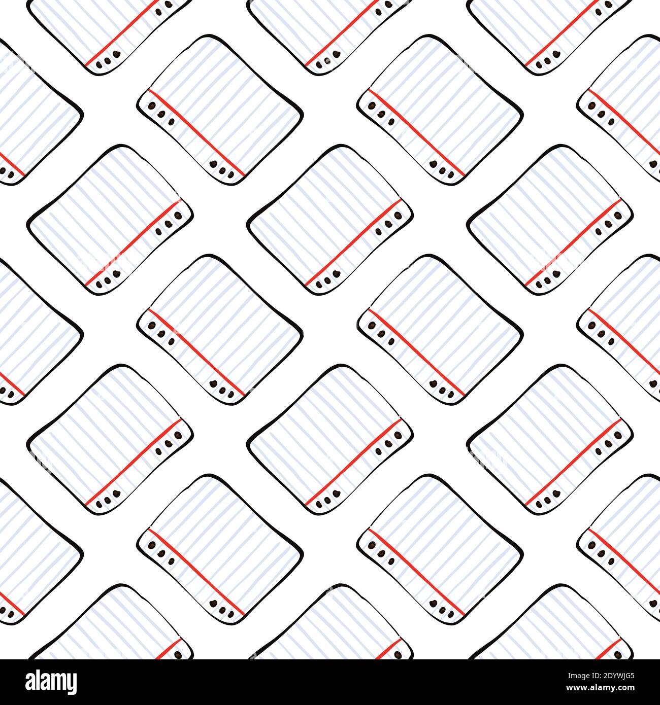 Piece of blank paper,seamless pattern on white background Stock Vector ...