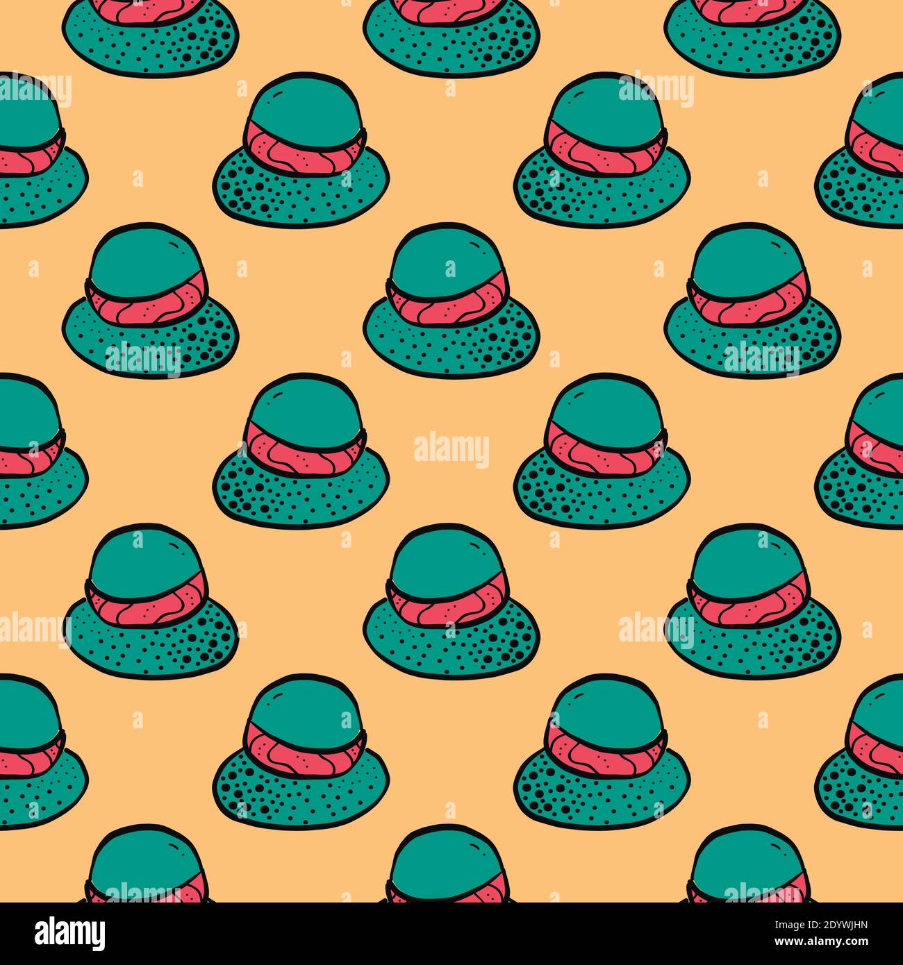 Cowboy background pattern Stock Vector Images - Alamy