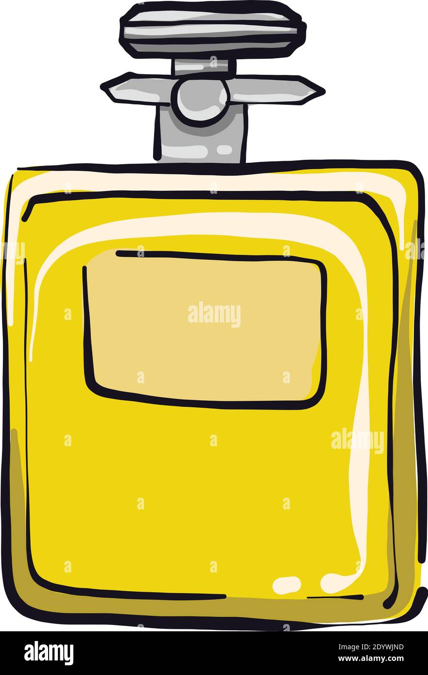 Perfume for boys, illustration, vector on a white background Stock ...