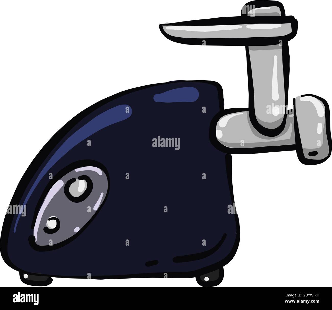 Blue juicer, illustration, vector on a white background Stock Vector ...