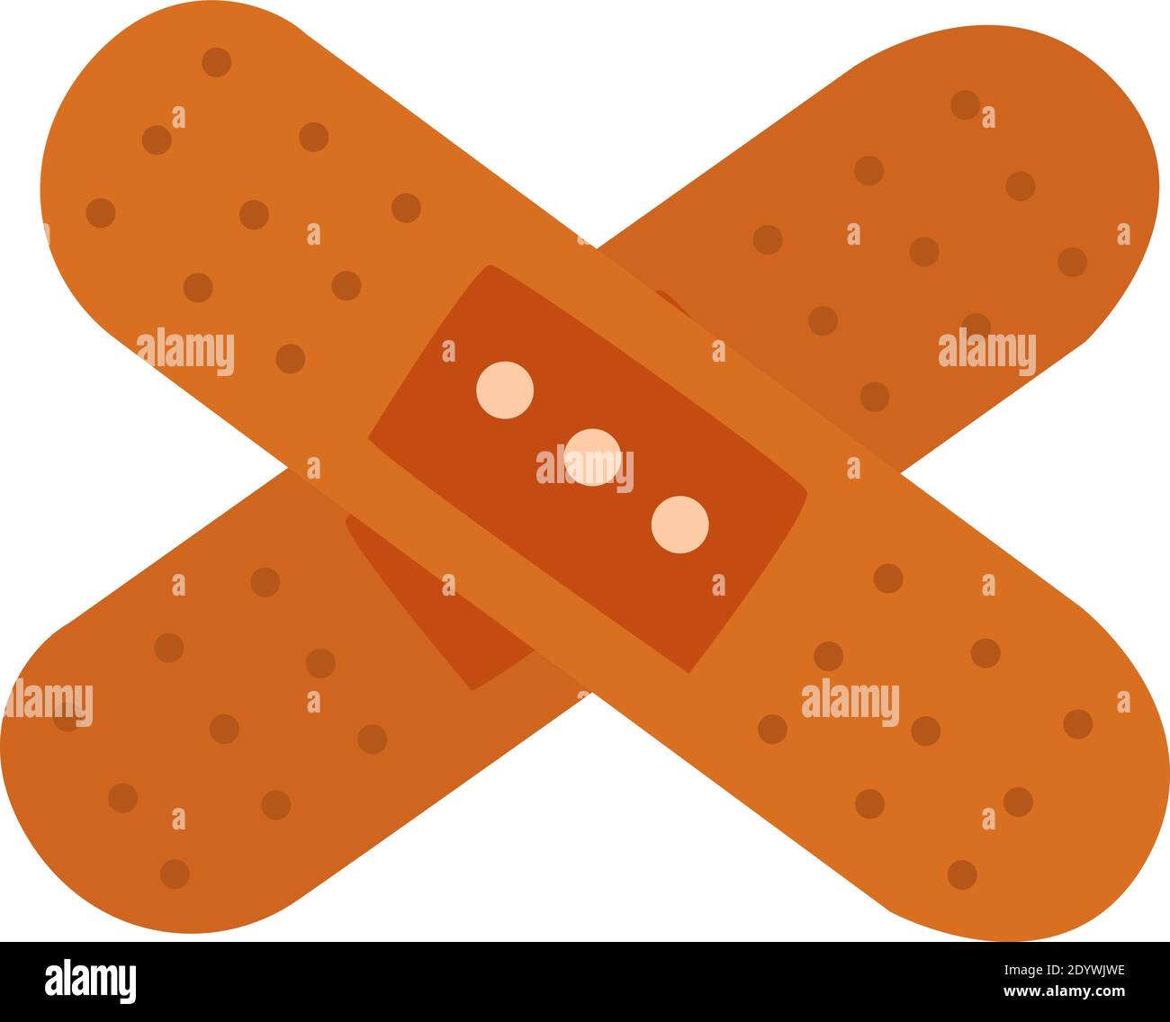 Medical plasters, illustration, vector on a white background Stock ...