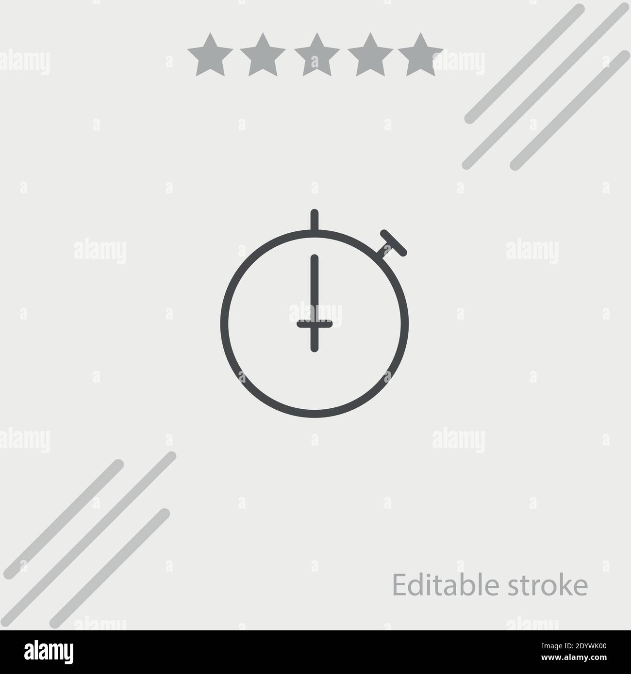 round stopwatch vector icon modern simple vector illustration Stock ...