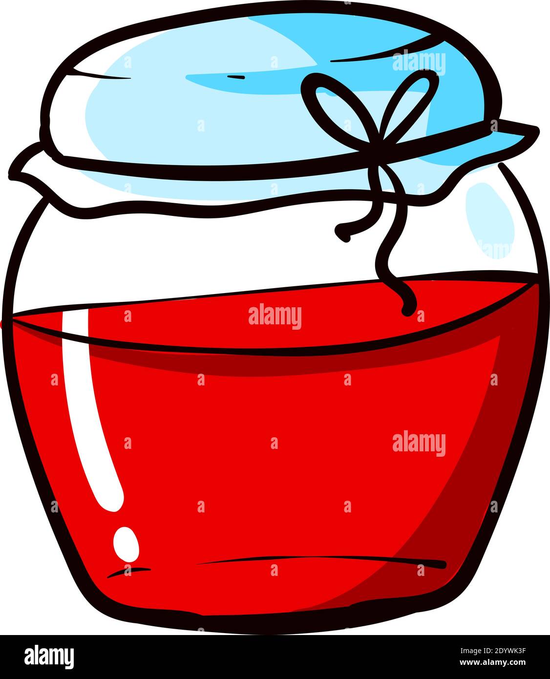 Red jam , illustration, vector on a white background Stock Vector Image ...