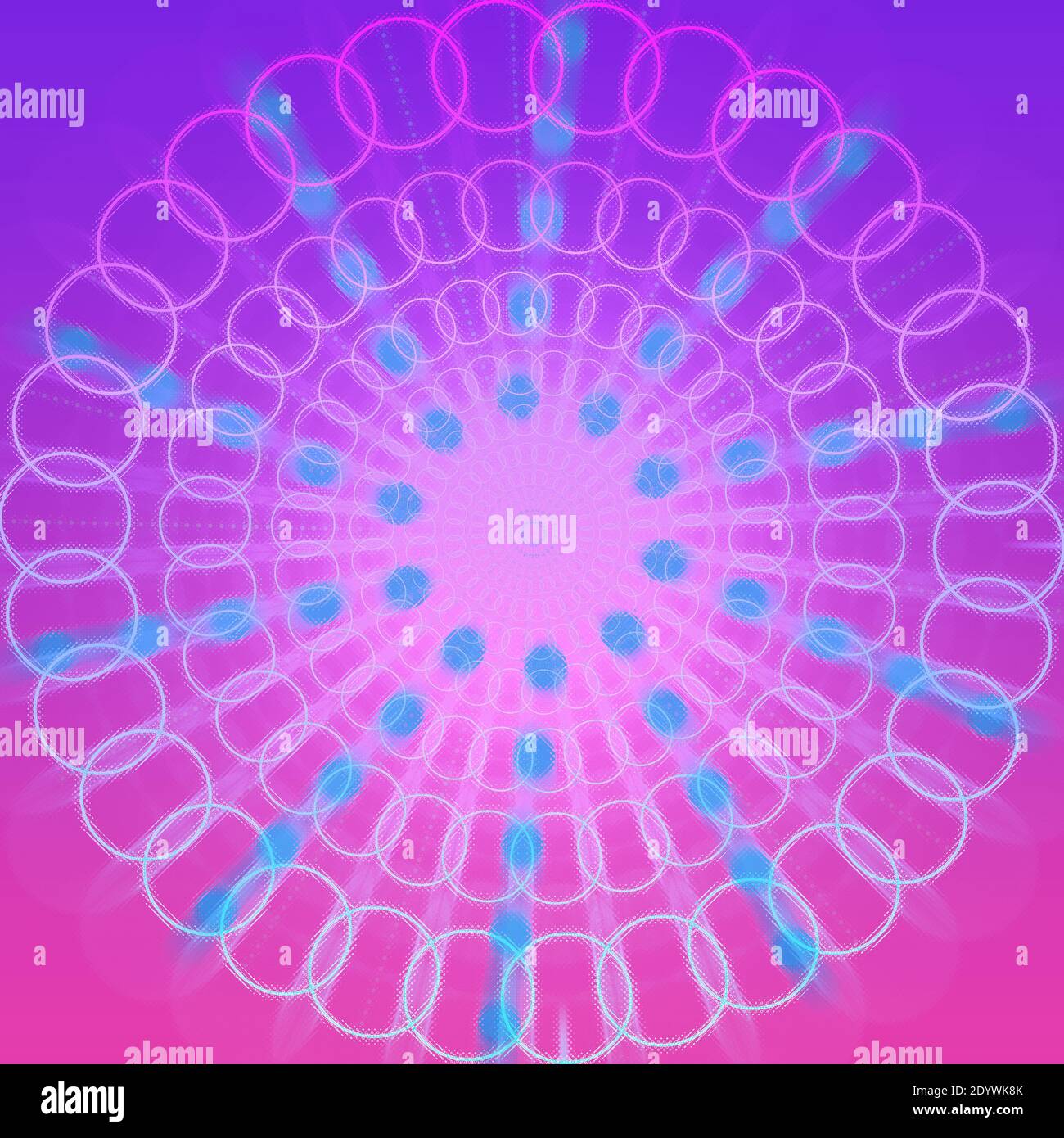 An abstract psychedelic circular burst shape background image Stock ...