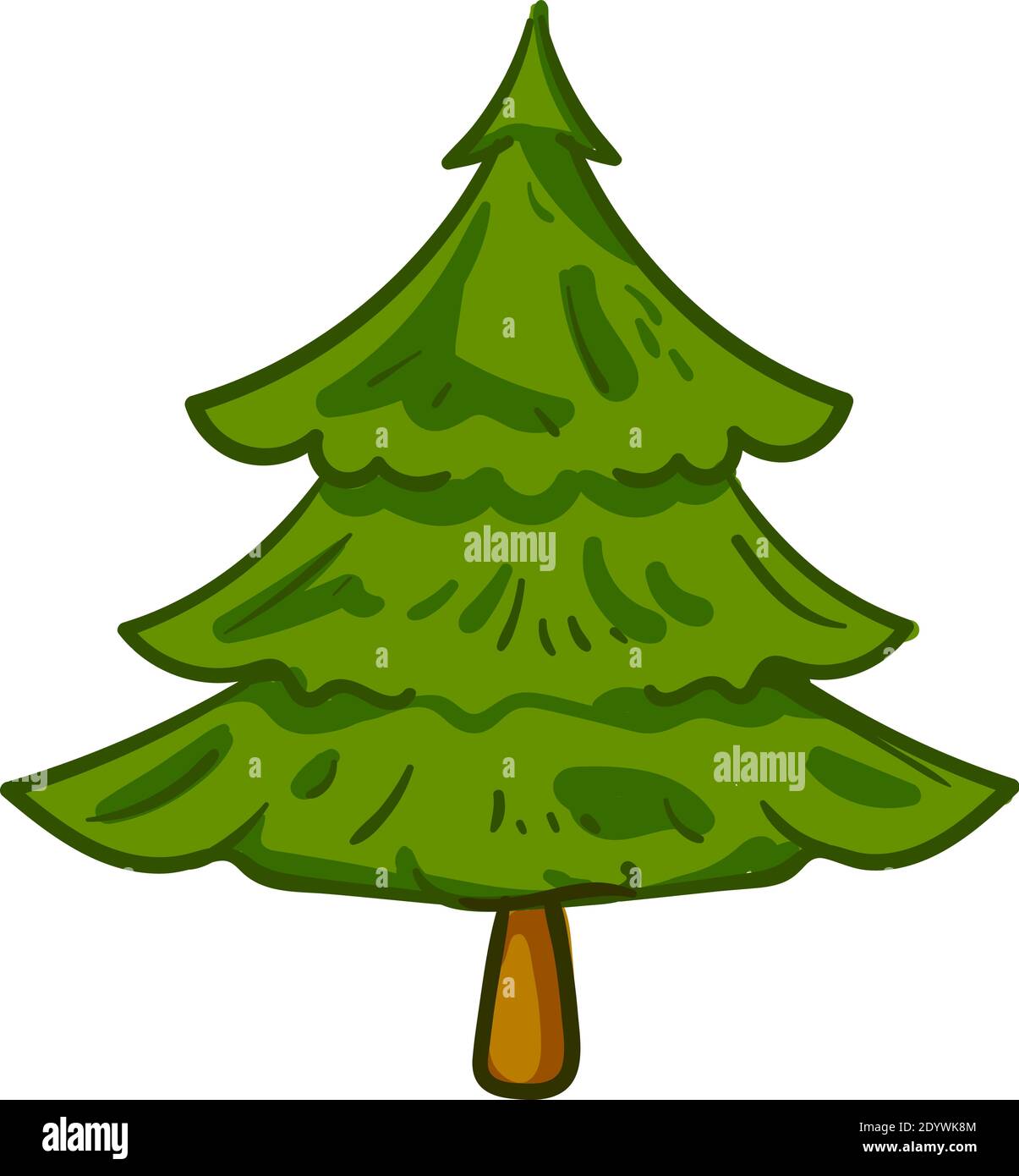 Pine tree forest art Cut Out Stock Images & Pictures - Alamy