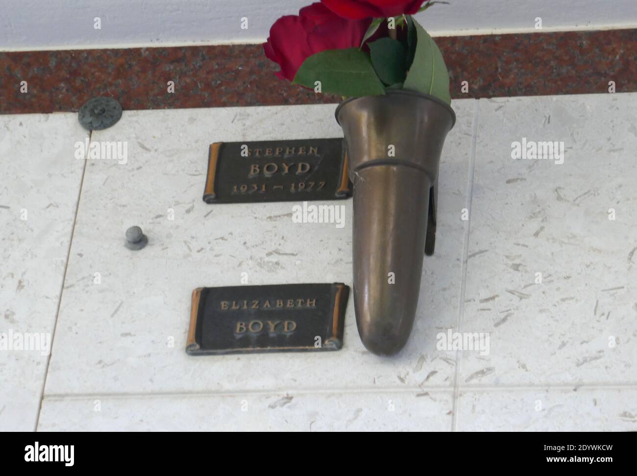 Chatsworth, California, USA 25th December 2020 A general view of actor Stephen Boyd's Grave at ...