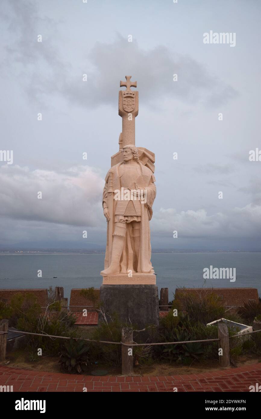 Statue of Juan Cabrillo at Cabrillo National Monument Stock Photo - Alamy