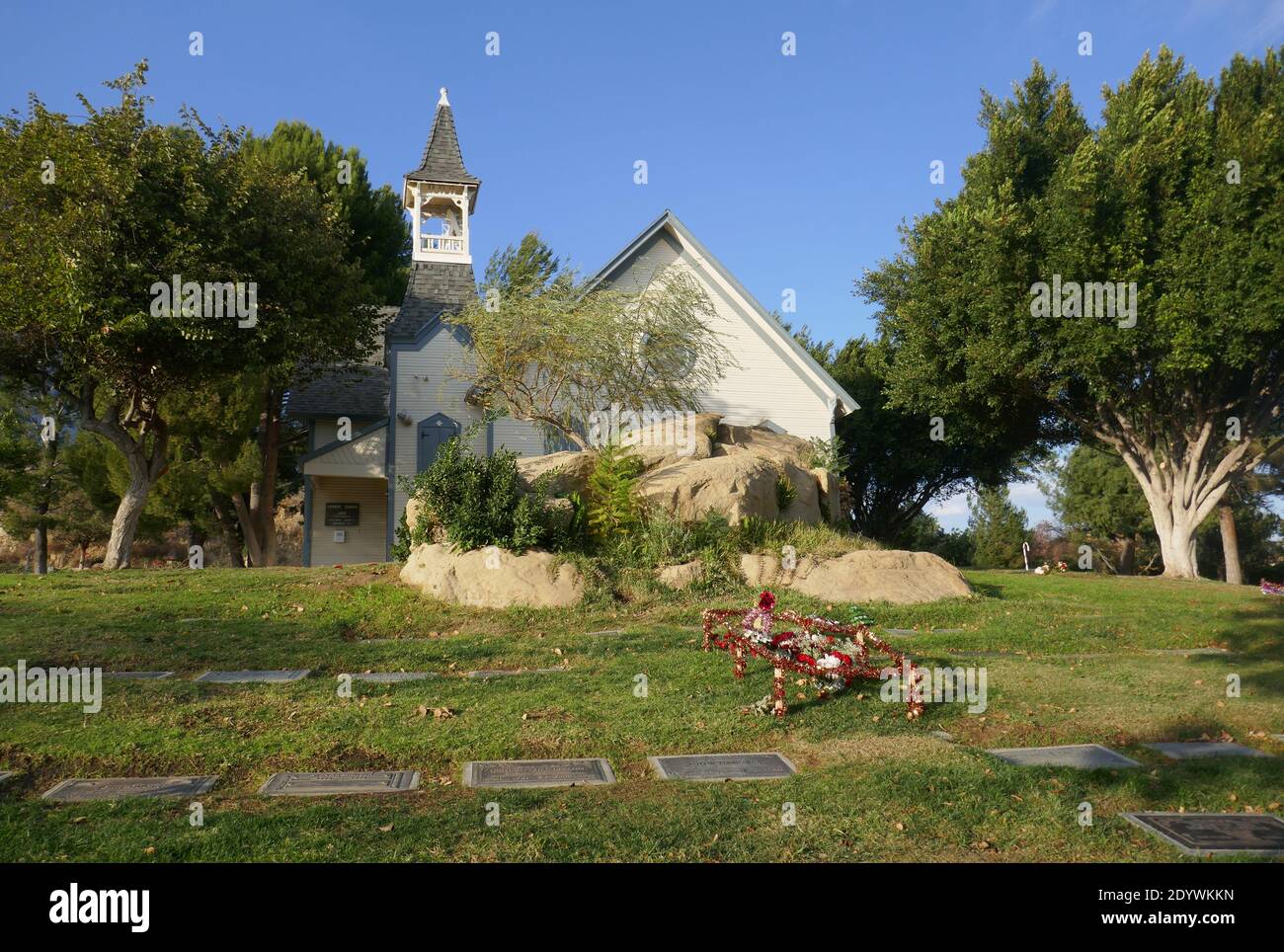 Chatsworth, California, USA 25th December 2020 A general view of Chapel at Oakwood Memorial Park ...