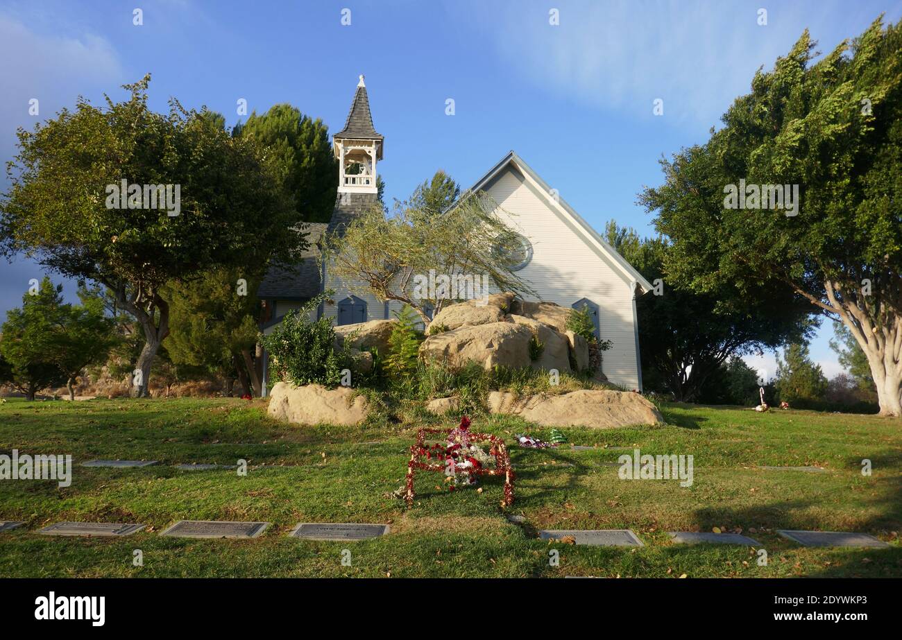 Chatsworth, California, USA 25th December 2020 A general view of Chapel at Oakwood Memorial Park ...