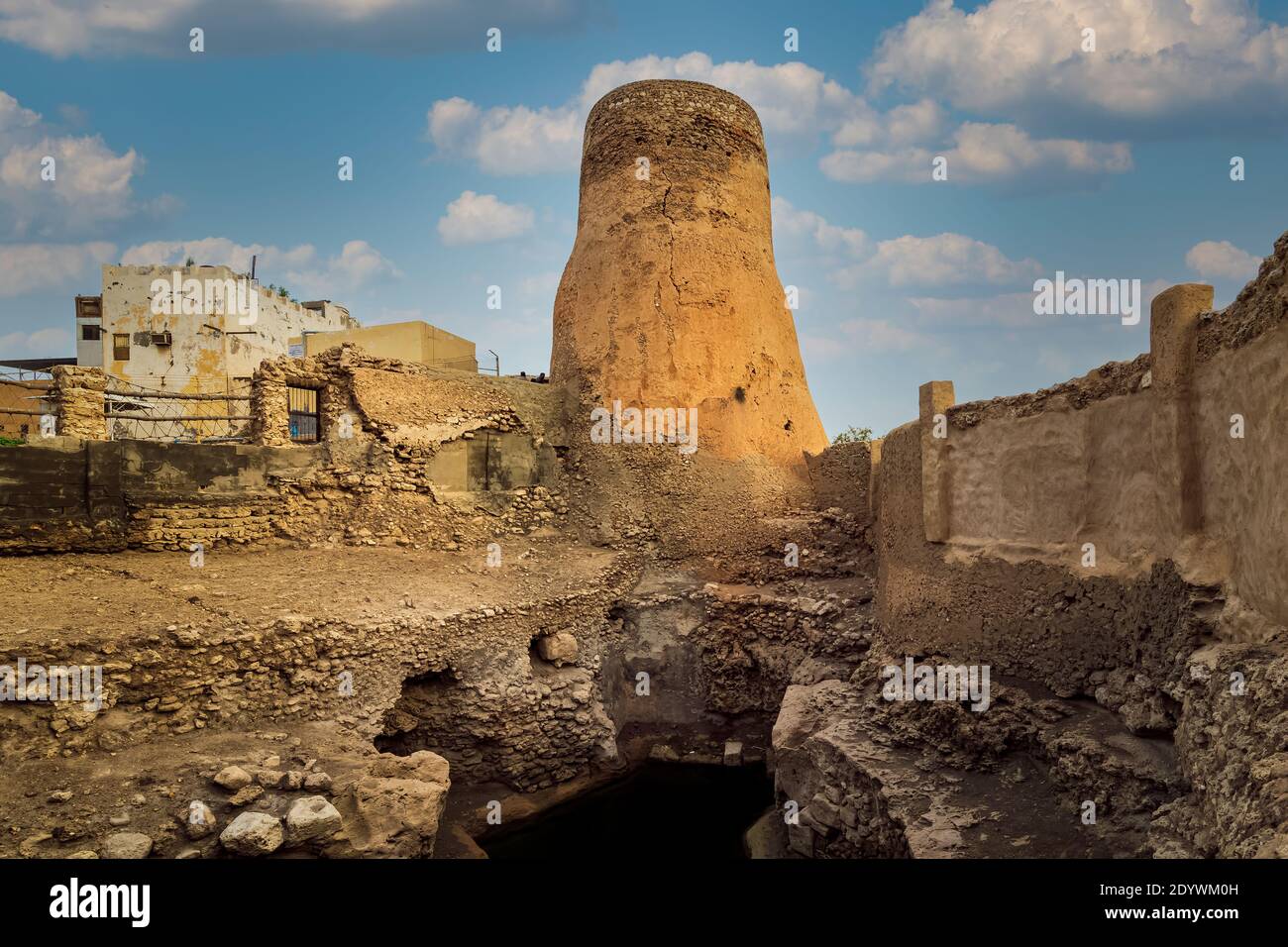 Tarout Castle, Qatif, Saudi Arabia in blue sky background Stock Photo ...