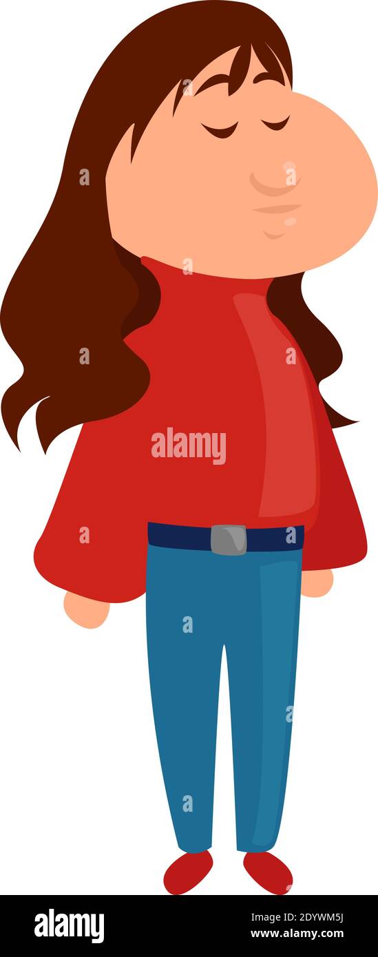 Stylish girl in black Stock Vector Images - Alamy