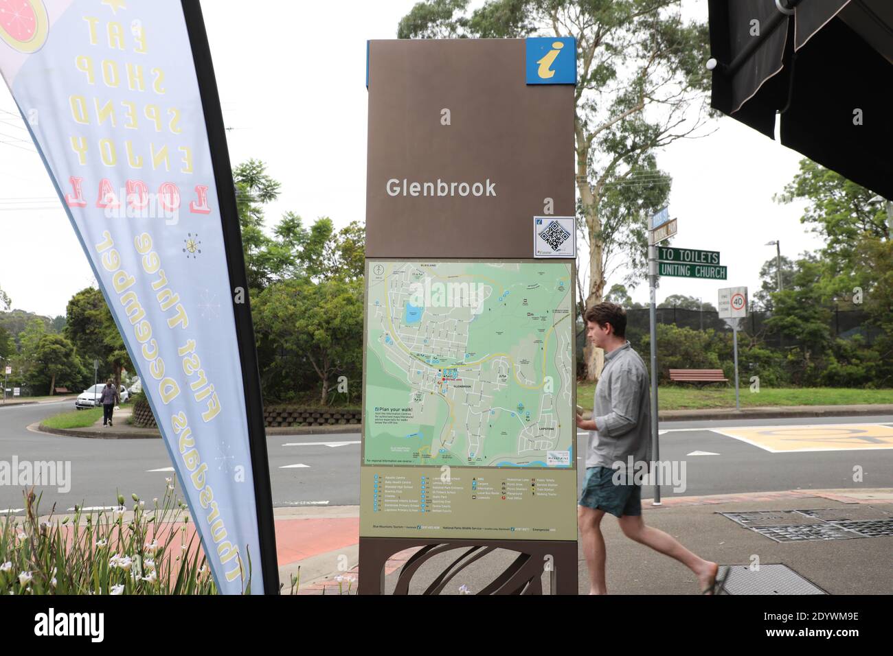 Map of Glenbrook at the corner of Ross Street and Park Street, Lower ...