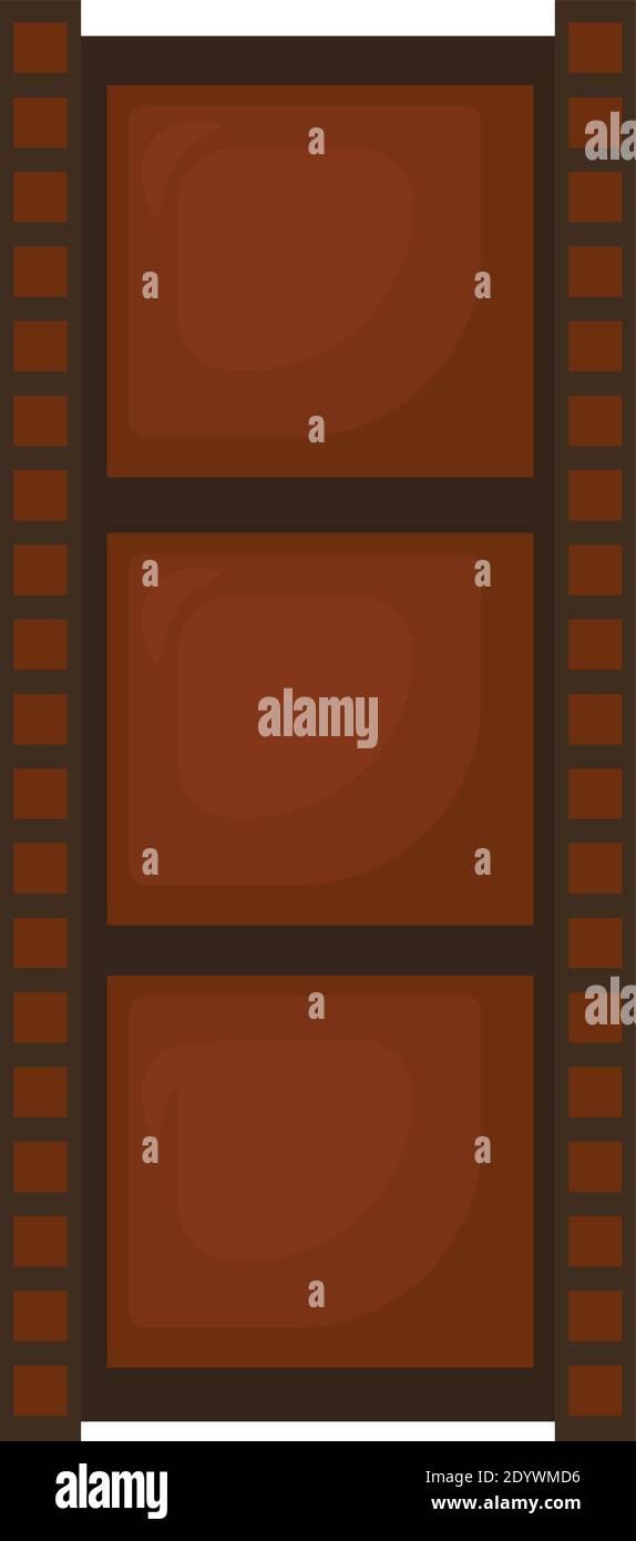 Film frame, illustration, vector on a white background Stock Vector ...