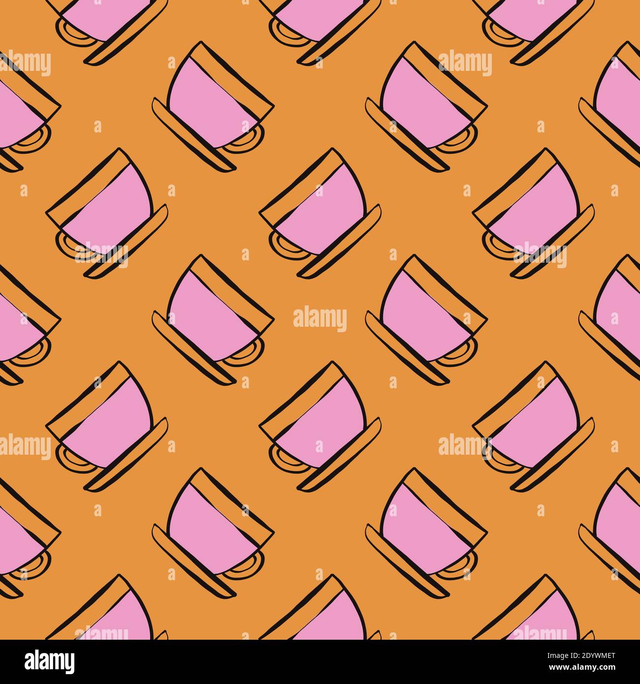 New coffee seamless pattern Stock Vector Images - Alamy