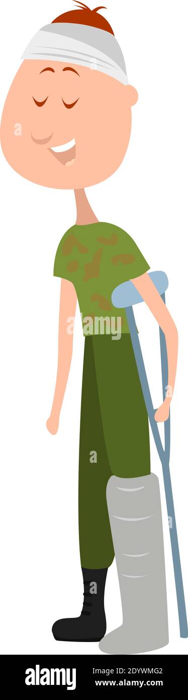 Injured soldier Stock Vector Images - Alamy