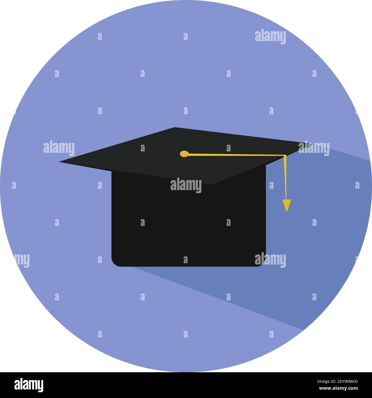 Vector black academic cap Cut Out Stock Images & Pictures - Alamy