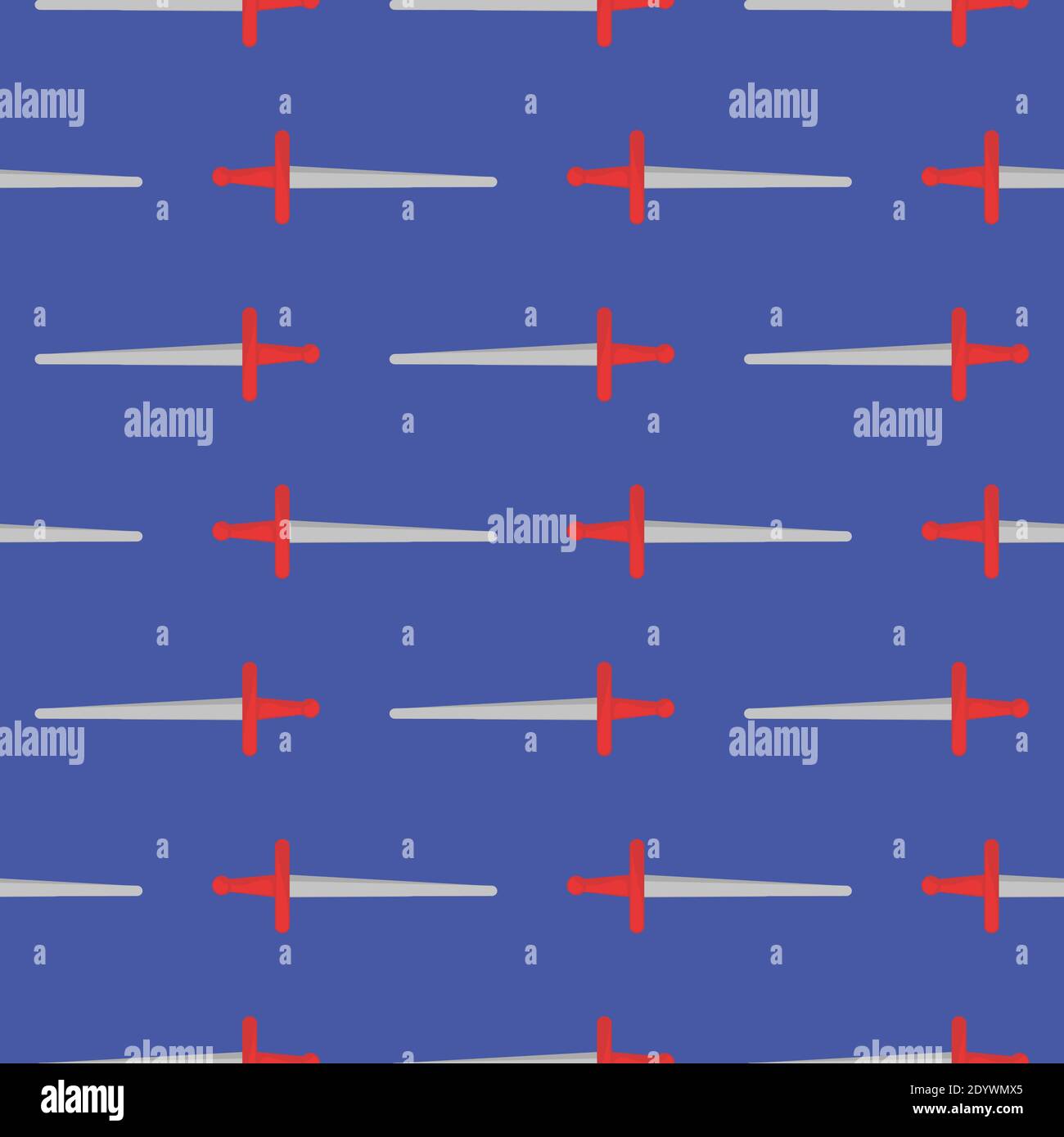 Sharp swords,seamless pattern on blue background Stock Vector Image ...