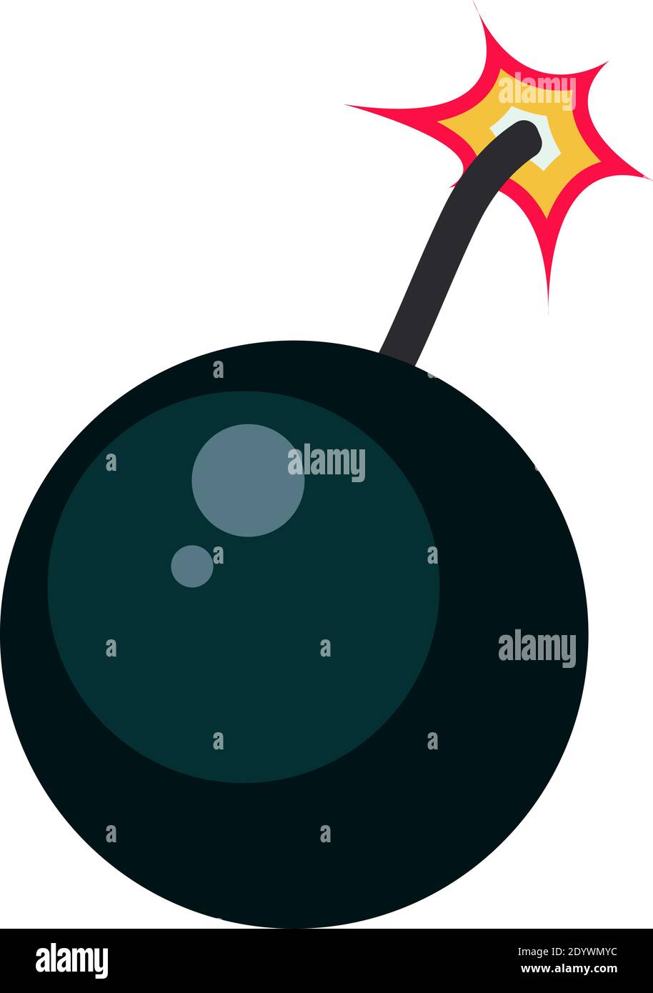 Cartoon bomb silhouette Cut Out Stock Images & Pictures - Alamy