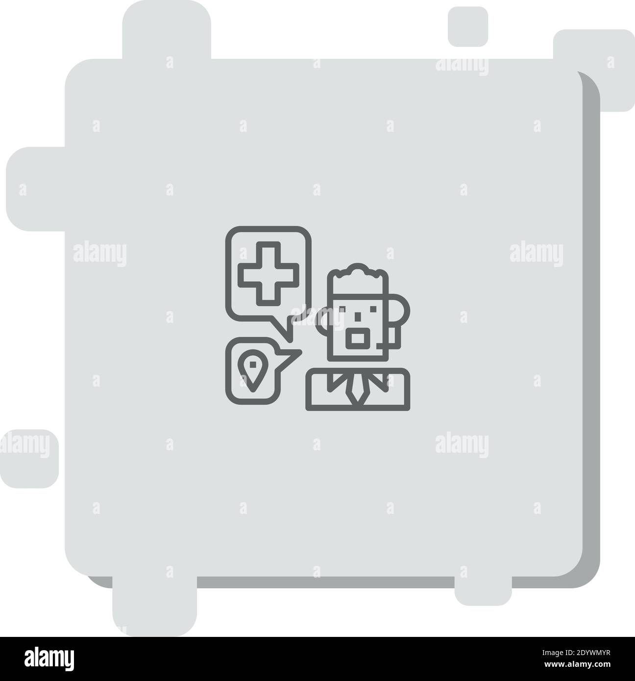 medical support vector icon modern simple vector illustration Stock ...