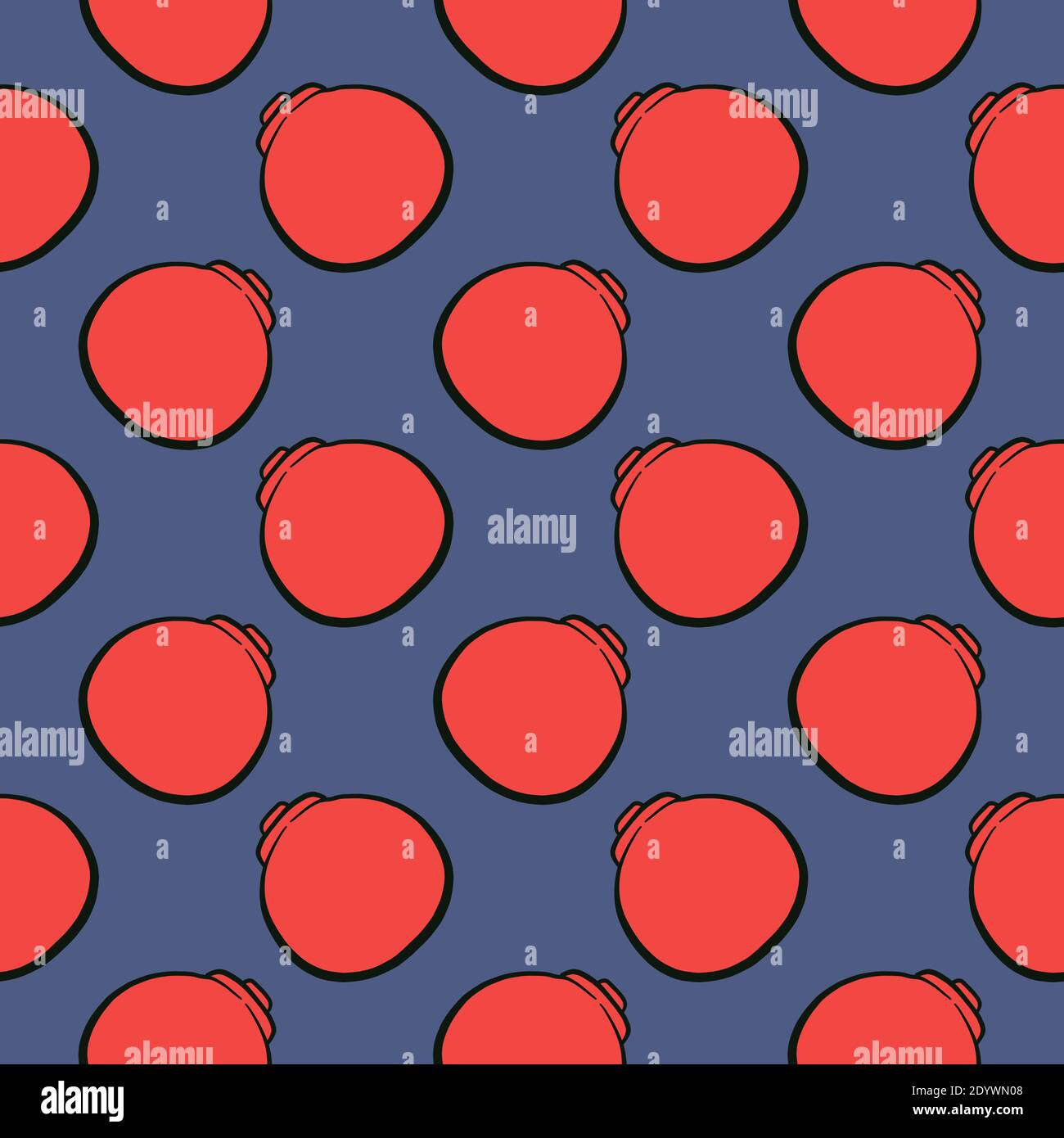 Red ball toy,seamless pattern on dark purple background Stock Vector ...