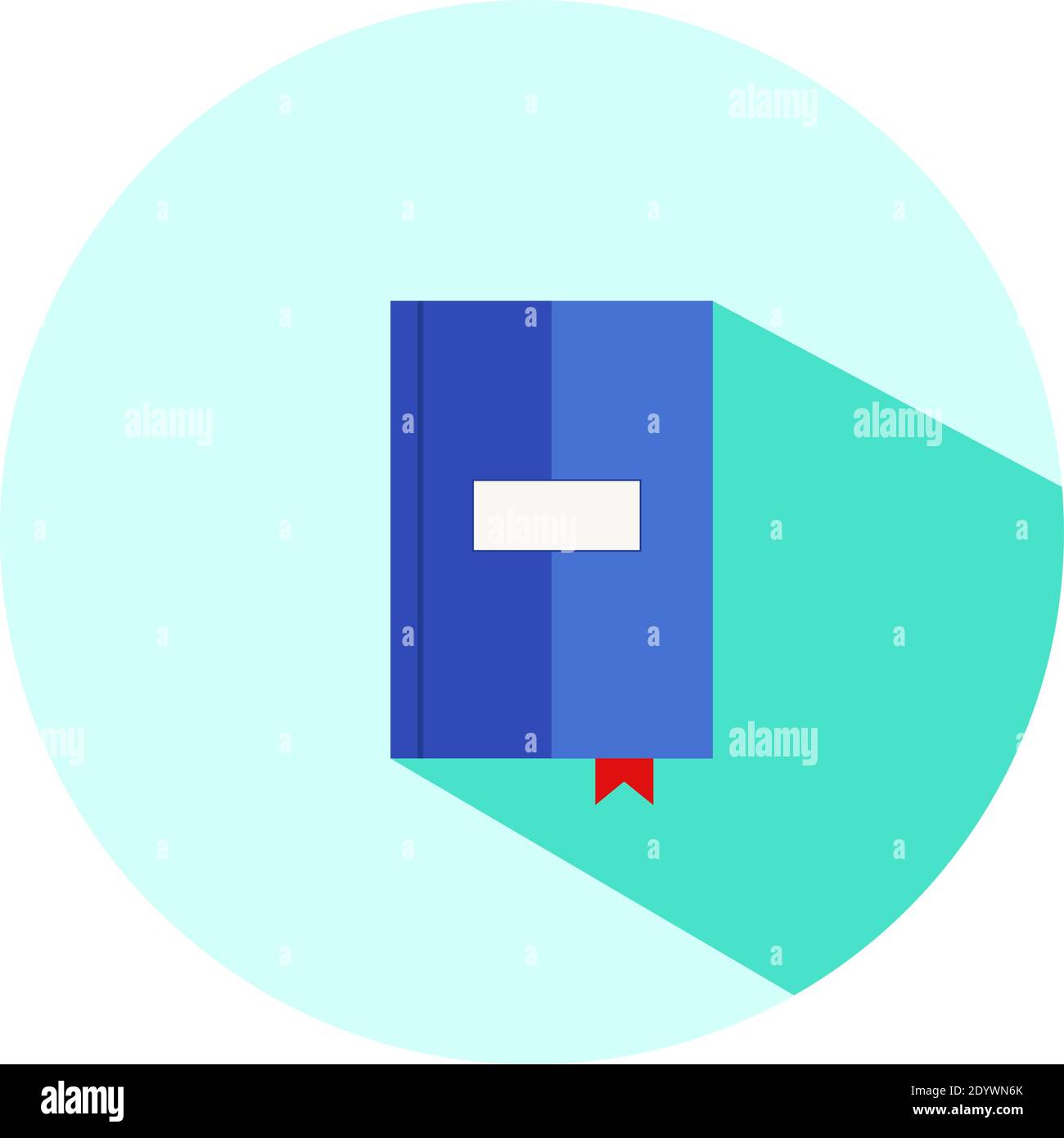 Blue book, illustration, vector on a white background Stock Vector ...