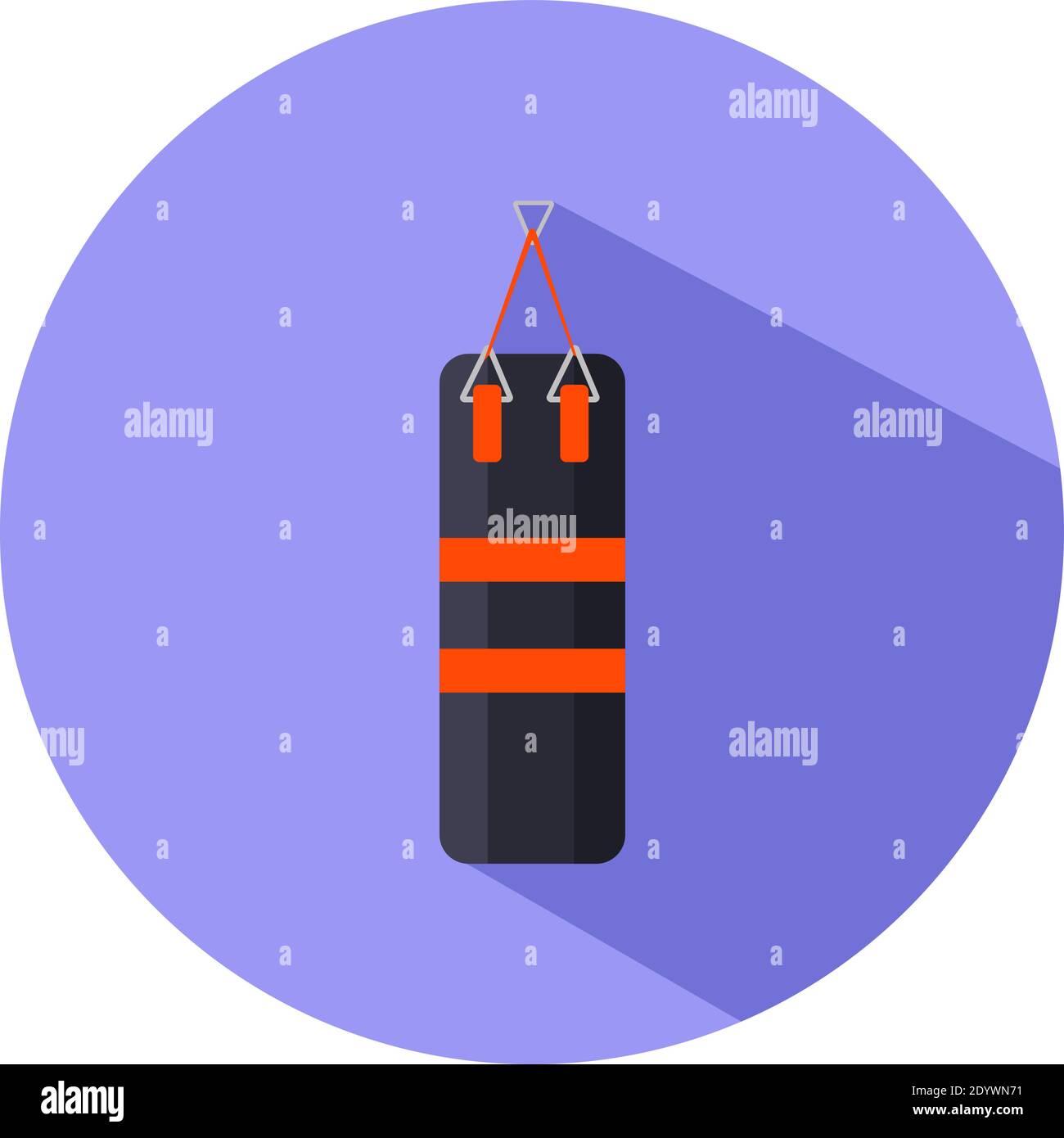 Boxing punch bag on Stock Vector Images - Alamy