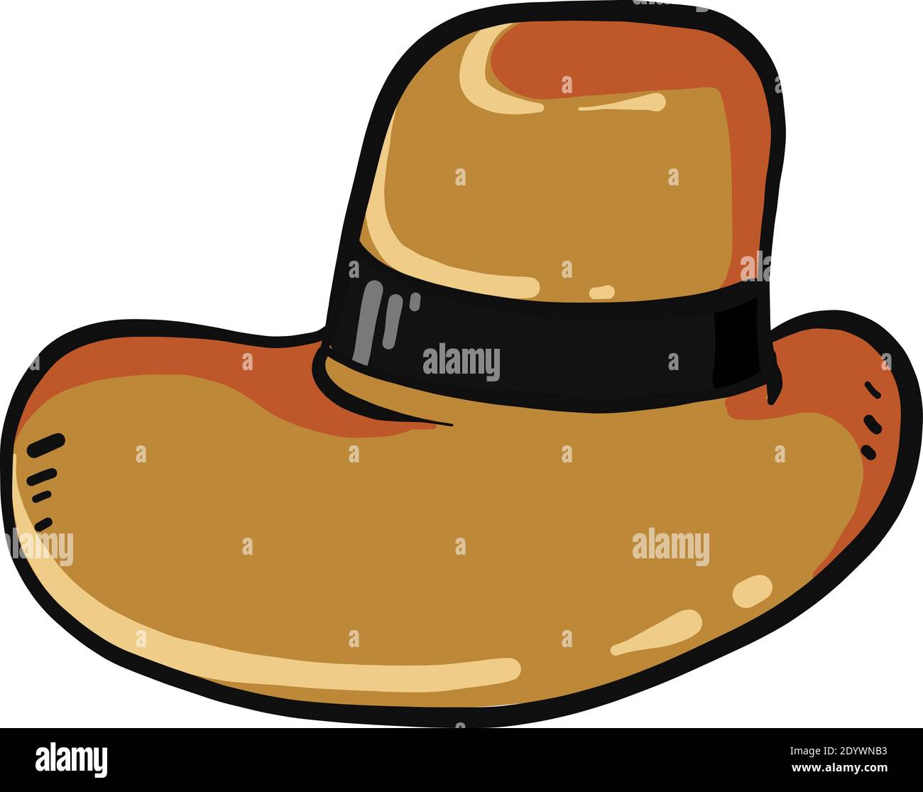 Old winter hat, illustration, vector on a white background Stock Vector ...