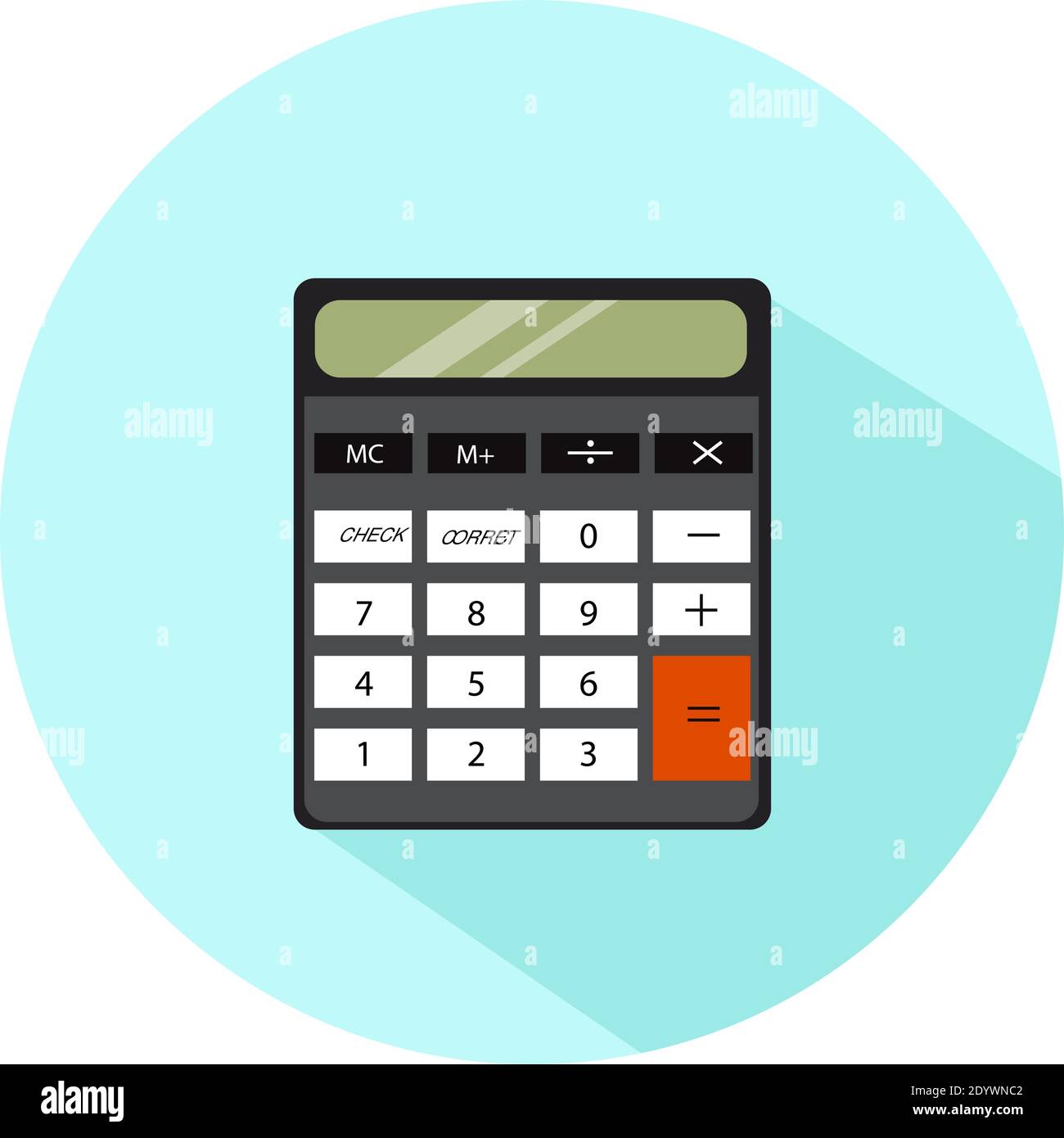 Old calculator Stock Vector Images - Alamy