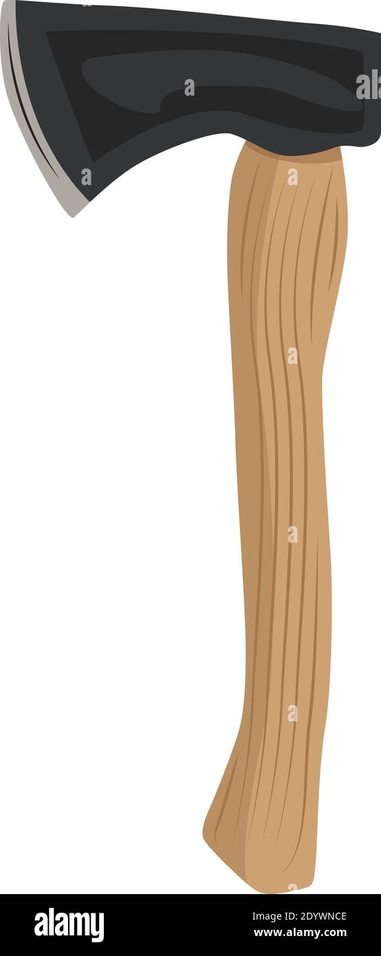 Heavy sharp axe, illustration, vector on a white background Stock ...